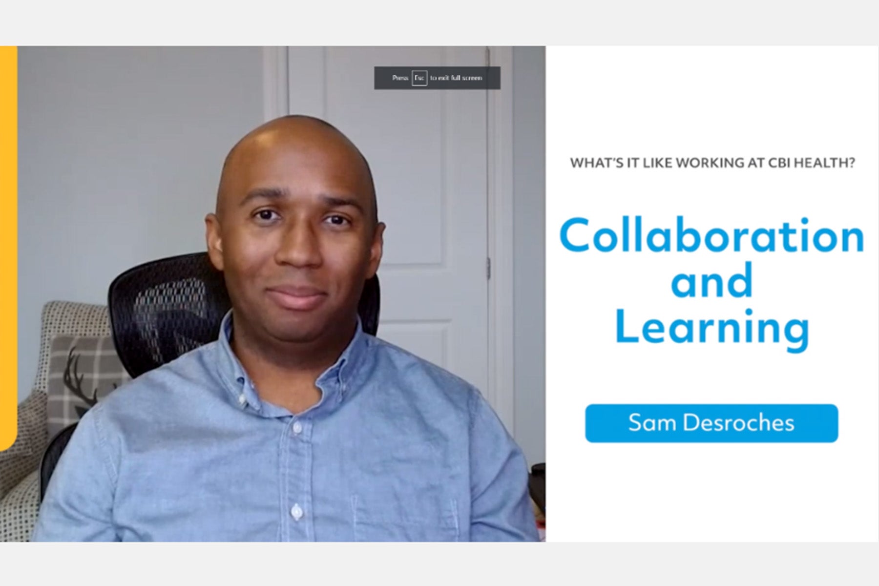 Sam Desroches: Collaboration and Learning at CBI Health | CBI Health